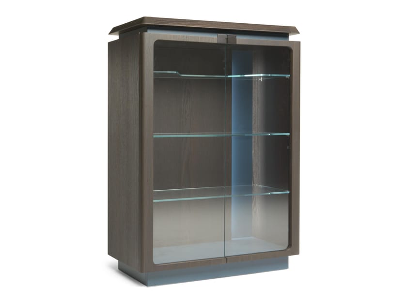 PHANTOM Vitrine aus Eichenholz mit integrierter Beleuchtung By Natuzzi ...