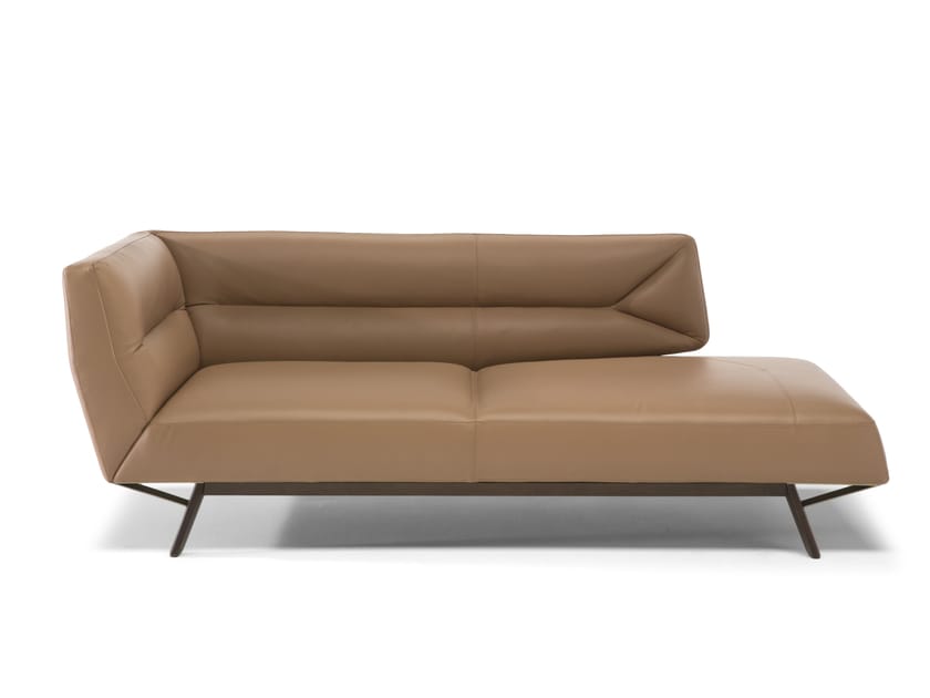 POSITANO Leather day bed By Natuzzi Italia | design Maurizio Manzoni