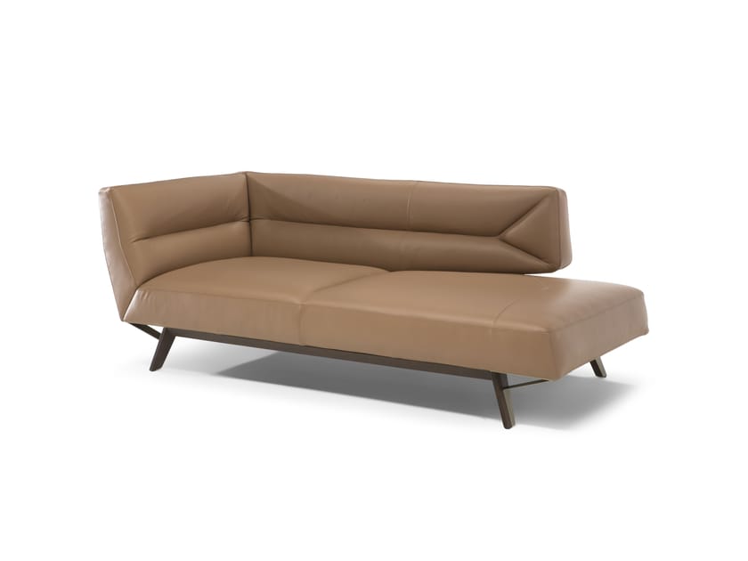 POSITANO Leather day bed By Natuzzi Italia | design Maurizio Manzoni