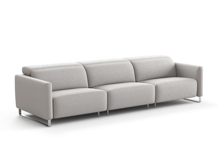 SOPHY 3 seater recliner fabric sofa By Natuzzi Italia
