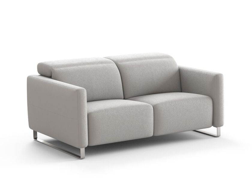 SOPHY 2 seater recliner fabric sofa By Natuzzi Italia