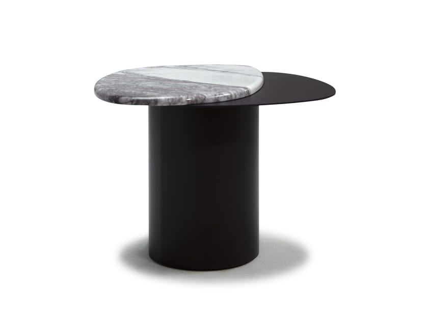 SPLASH Wooden and marble coffee table for living room By Natuzzi Italia ...
