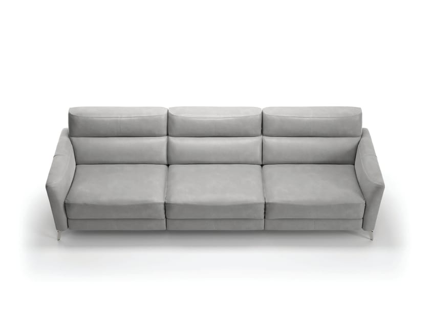 STAN 3 seater recliner leather sofa By Natuzzi Italia