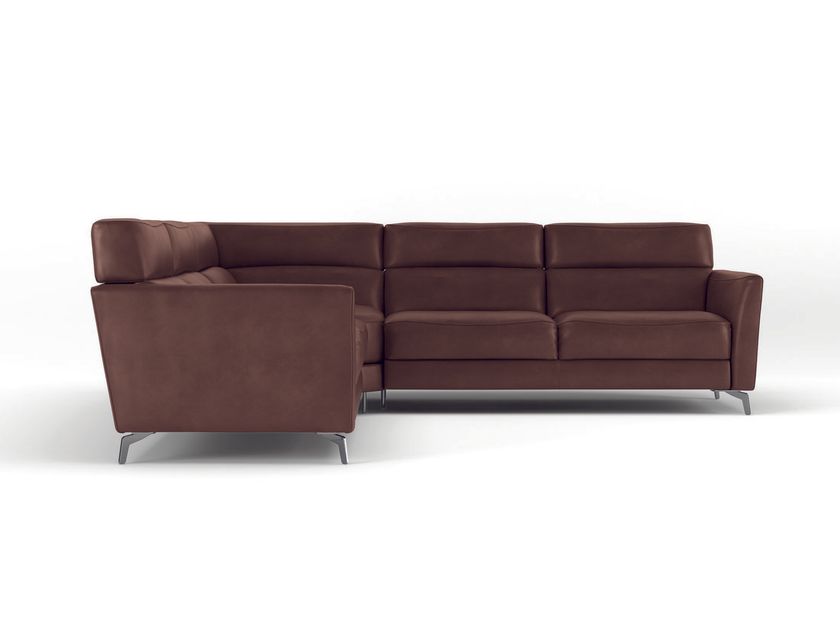 STAN Corner recliner leather sofa By Natuzzi Italia