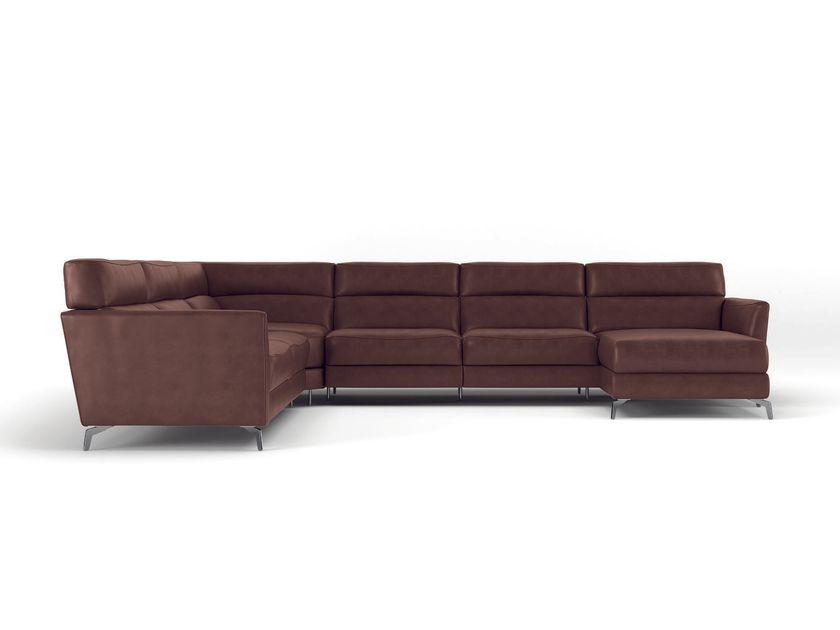 STAN Corner recliner leather sofa By Natuzzi Italia
