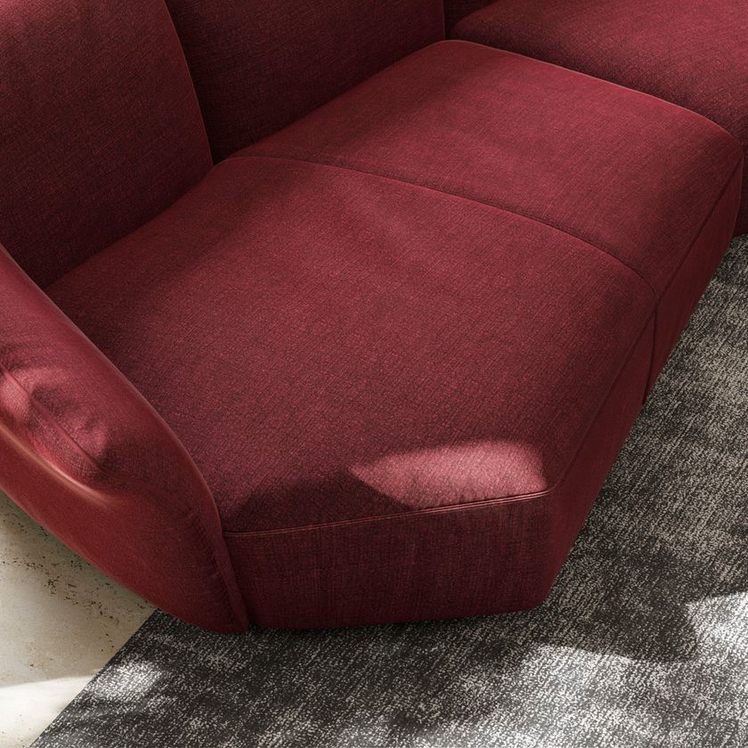 TIMELESS 3 seater fabric sofa By Natuzzi Italia | design Lorenza Bozzoli