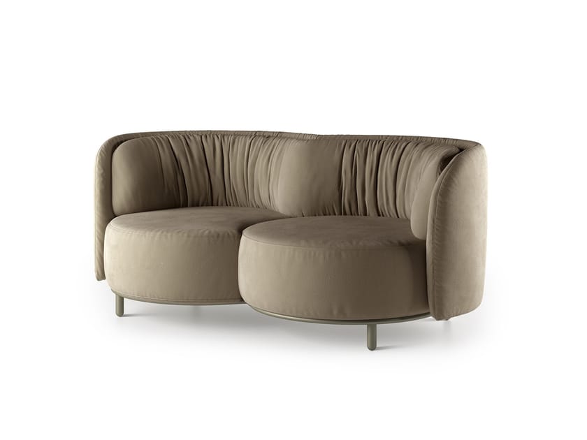 WAVE Divano in pelle a 2 posti By Natuzzi Italia | design Nika Zupanc