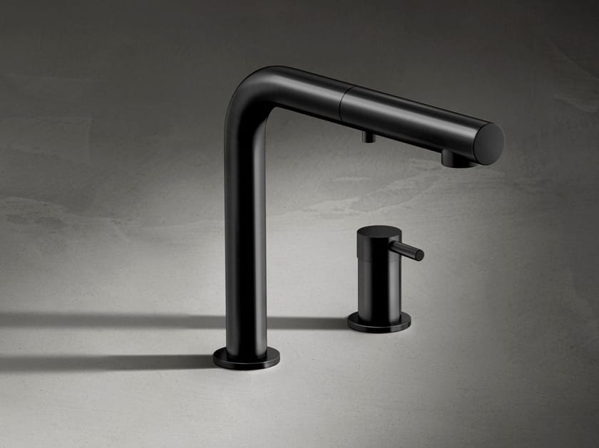 NEMO HD Stainless steel kitchen mixer tap with pull out spray By MGS