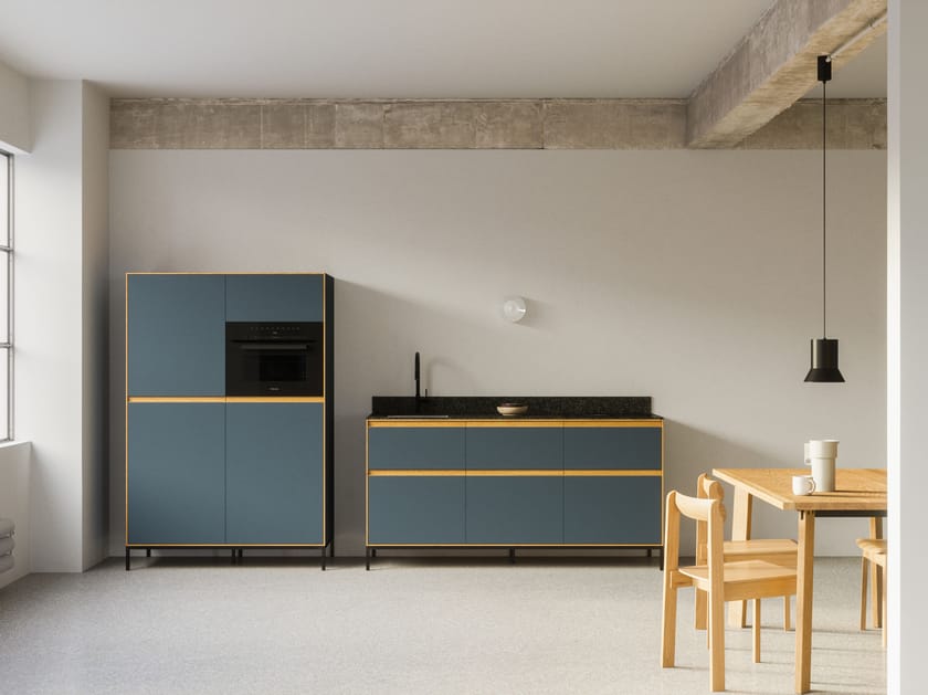 »OFFICE« COMPOSIT UNIT 01 - DESIGN „ONE LINE“ Kitchen By Neuvermoebelt