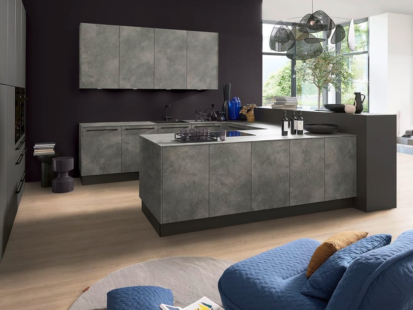 CANTERA Sand lime lava grey / PLUS Graphite soft mat Kitchen By Nolte ...