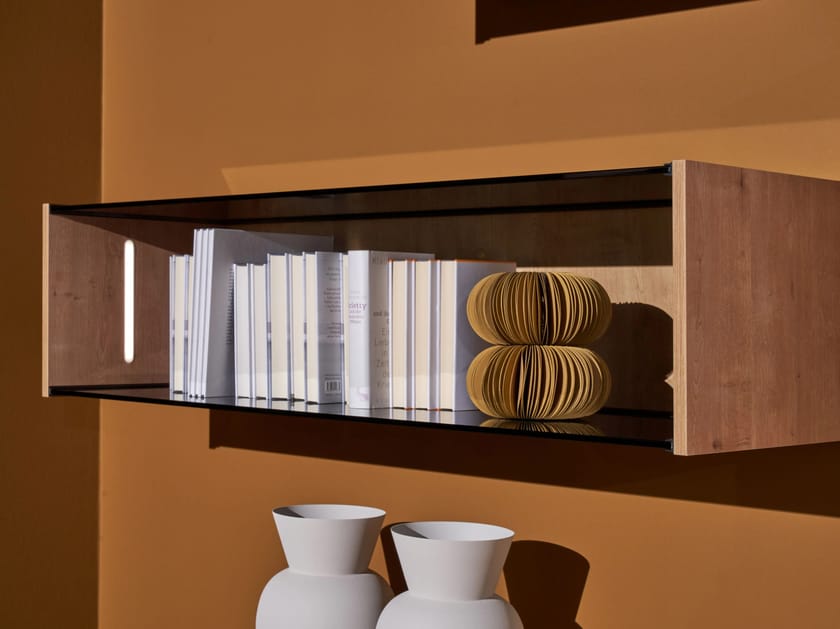 PLUS BIANCO OPACO / MANHATTAN ROVERE CHALET Parete attrezzata By Nolte ...