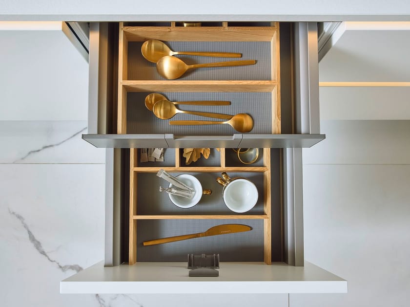 SOFT LACK Caramelo mate soft / SOFT LACK Blanco mate soft Cocina By ...