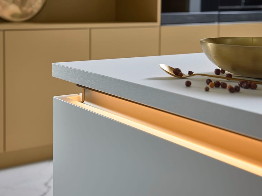 SOFT LACK Caramelo mate soft / SOFT LACK Blanco mate soft Cocina By ...