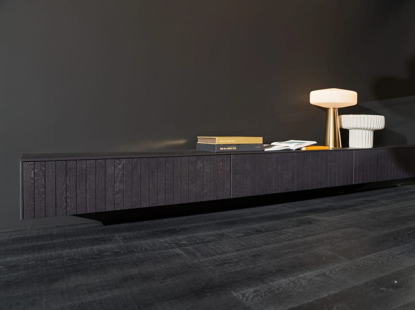 neoCHALET Oak mocha, grooved / SOFT LACK Caramel soft mat Kitchen By ...