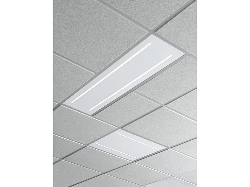 SCHOOL LED powder coated steel Lamp for false ceiling By Novalux