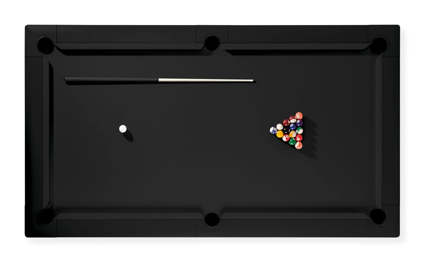 MONOCOLOR BLACK IS BLACK Rectangular pool table By Nuevepies