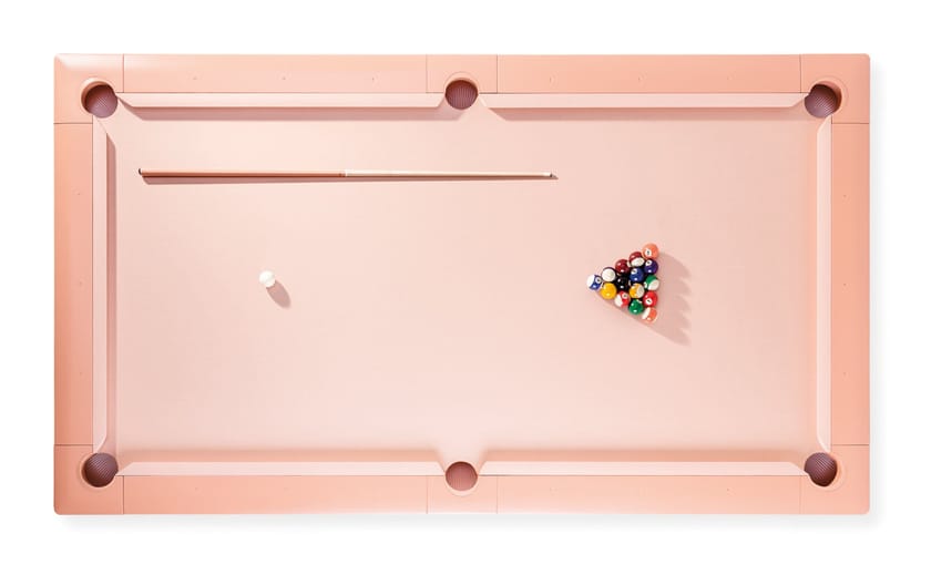 MONOCOLOR PINK PASTEL Rectangular pool table By Nuevepies