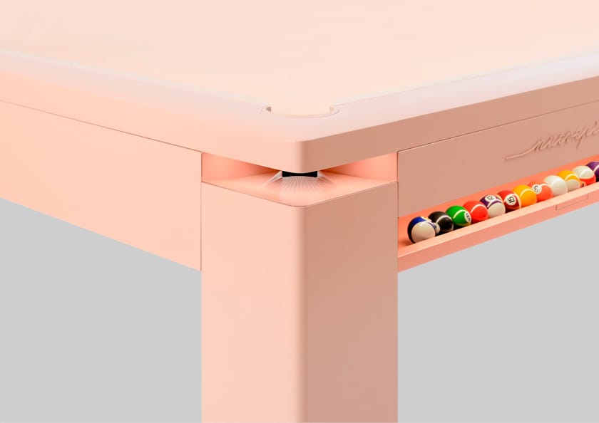 MONOCOLOR PINK PASTEL Rectangular pool table By Nuevepies