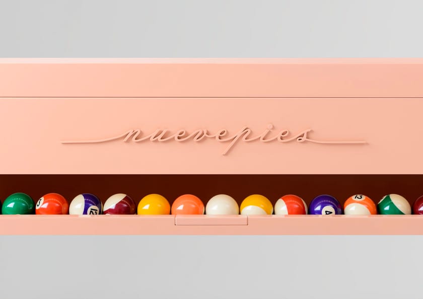 MONOCOLOR PINK PASTEL Rectangular pool table By Nuevepies