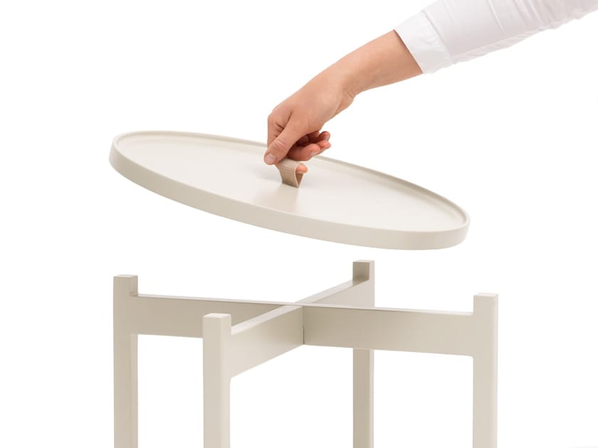 Round side table with tray O By Aggy design Agota Rimsaite