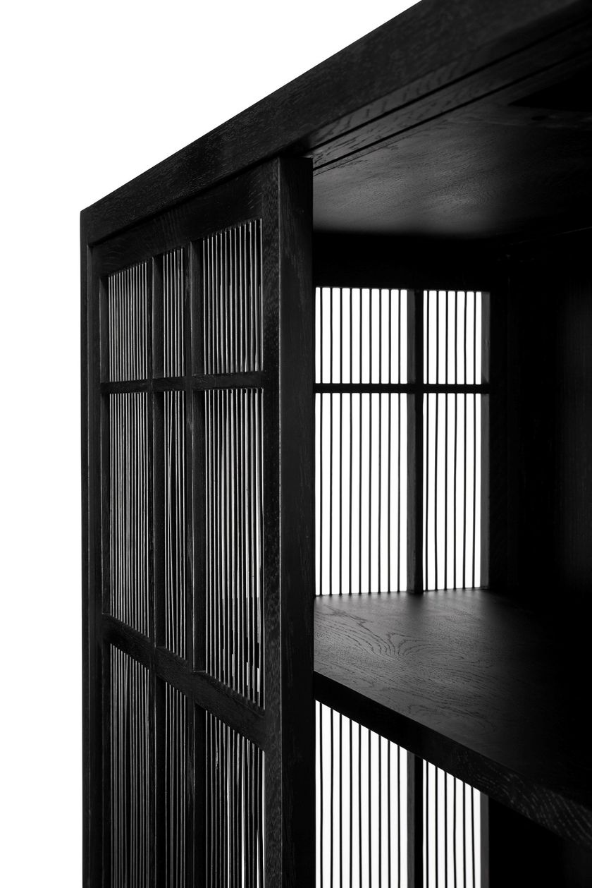 Lacquered oak highboard with sliding doors OAK BURUNG By Ethnicraft ...