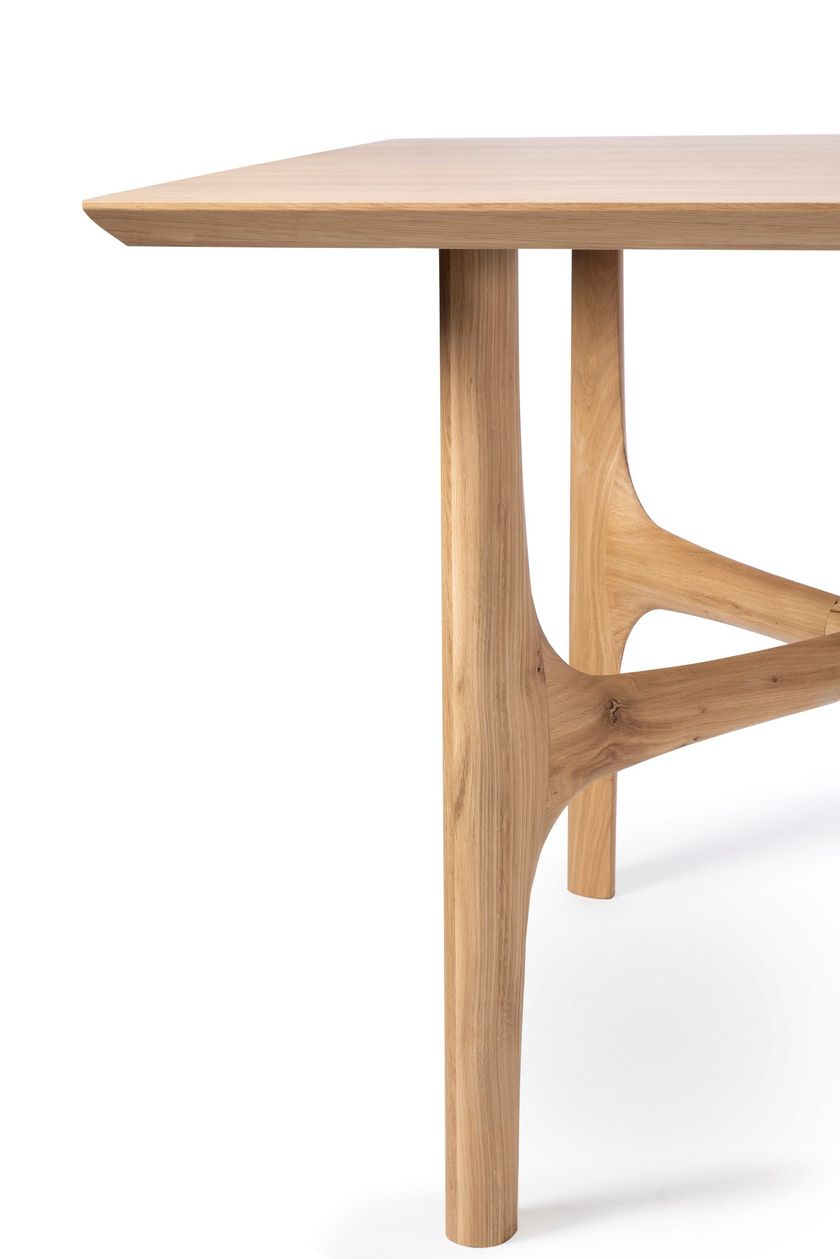 Rectangular oak dining table OAK NEXUS By Ethnicraft design Alain Van Havre