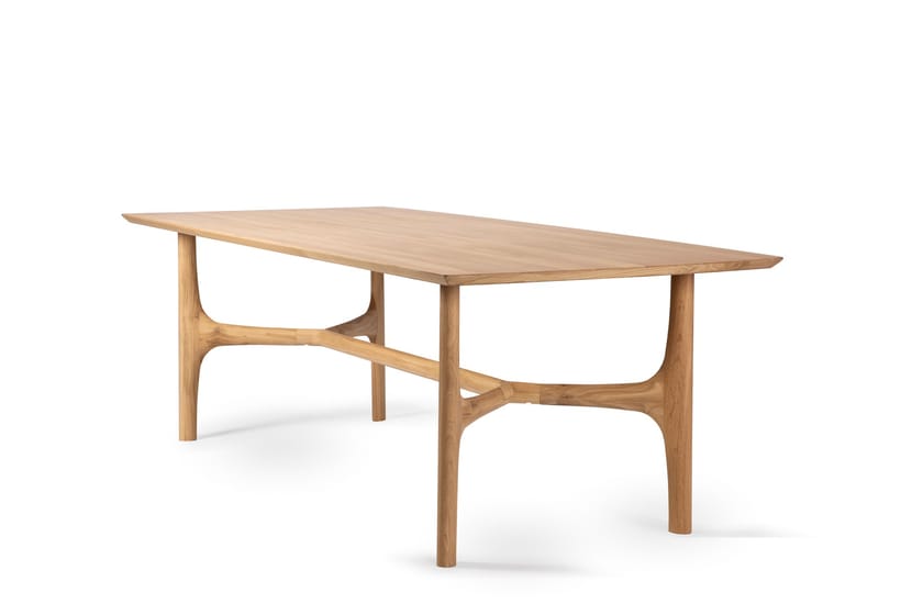 Rectangular oak dining table OAK NEXUS By Ethnicraft design Alain Van Havre