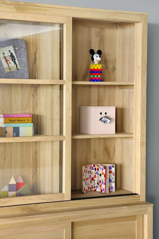 OAK PURE | Highboard with sliding doors By Ethnicraft