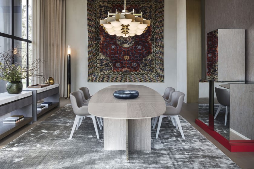 NOTA GN8020 Leather chair with armrests By OAK | design Nicola Gallizia