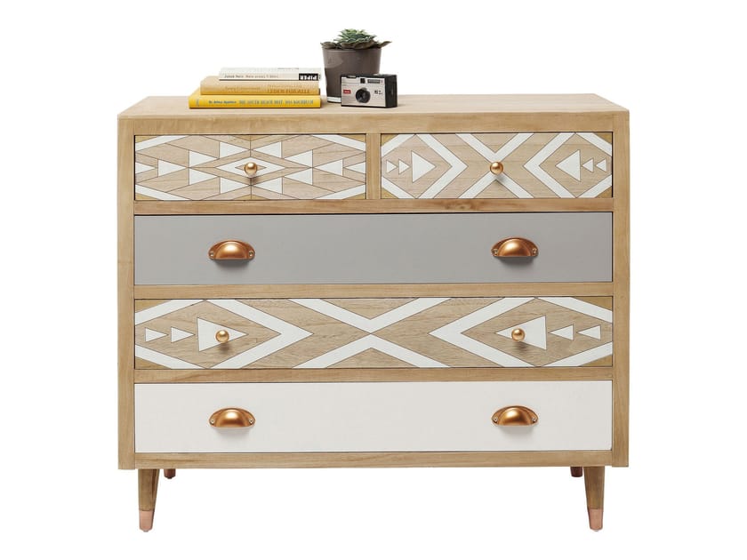 Cassettiera laccata in legno massello OASE | Cassettiera - KARE-DESIGN