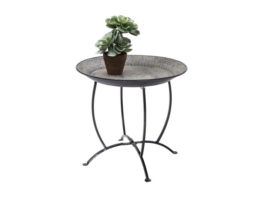 Round aluminium tray OASIS BLACK By KARE Design