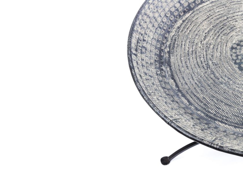 Round aluminium tray OASIS BLACK By KARE Design