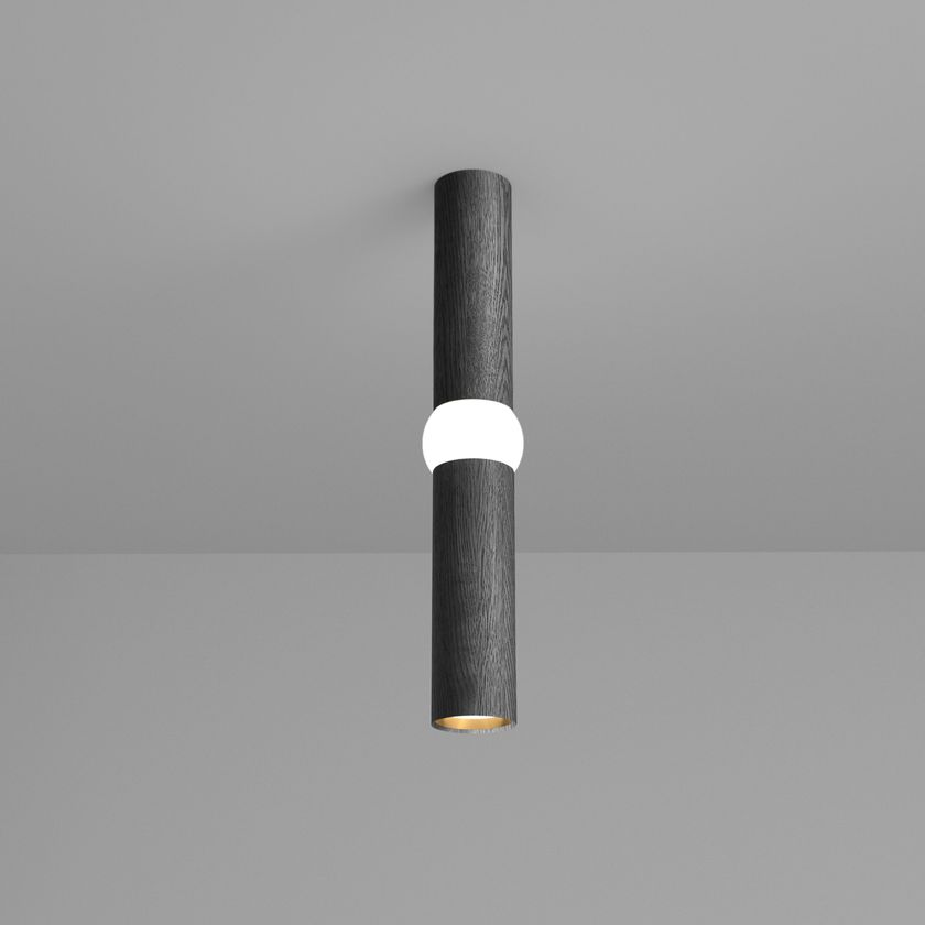 LIGHTBONE BLACK OAK Dimmable LED oak ceiling lamp By OBLURE | design ...