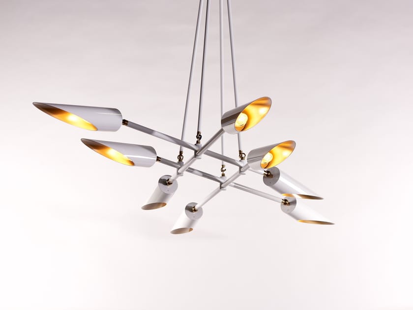 Brass pendant lamp OCTAVE By Karice design Wilson Ishihara Design ...