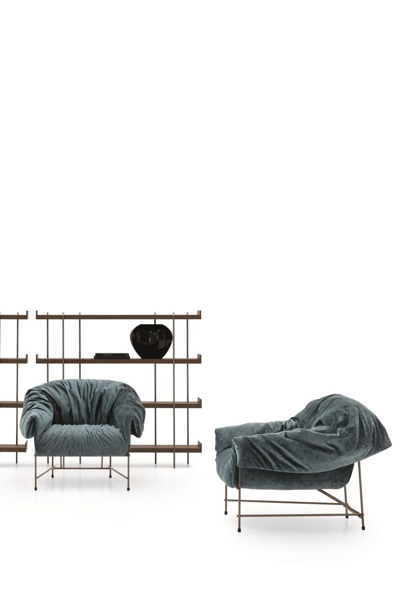 Fabric armchair with armrests OCTAVIA By Ditre Italia design Stefano ...