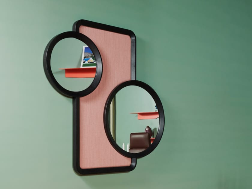 OCULUS Framed wall-mounted ash mirror By Cider Edition | design Studio ...