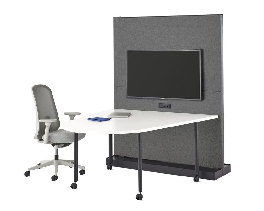 OE1 AGILE WALL Multimedia display stand / office screen By Herman ...