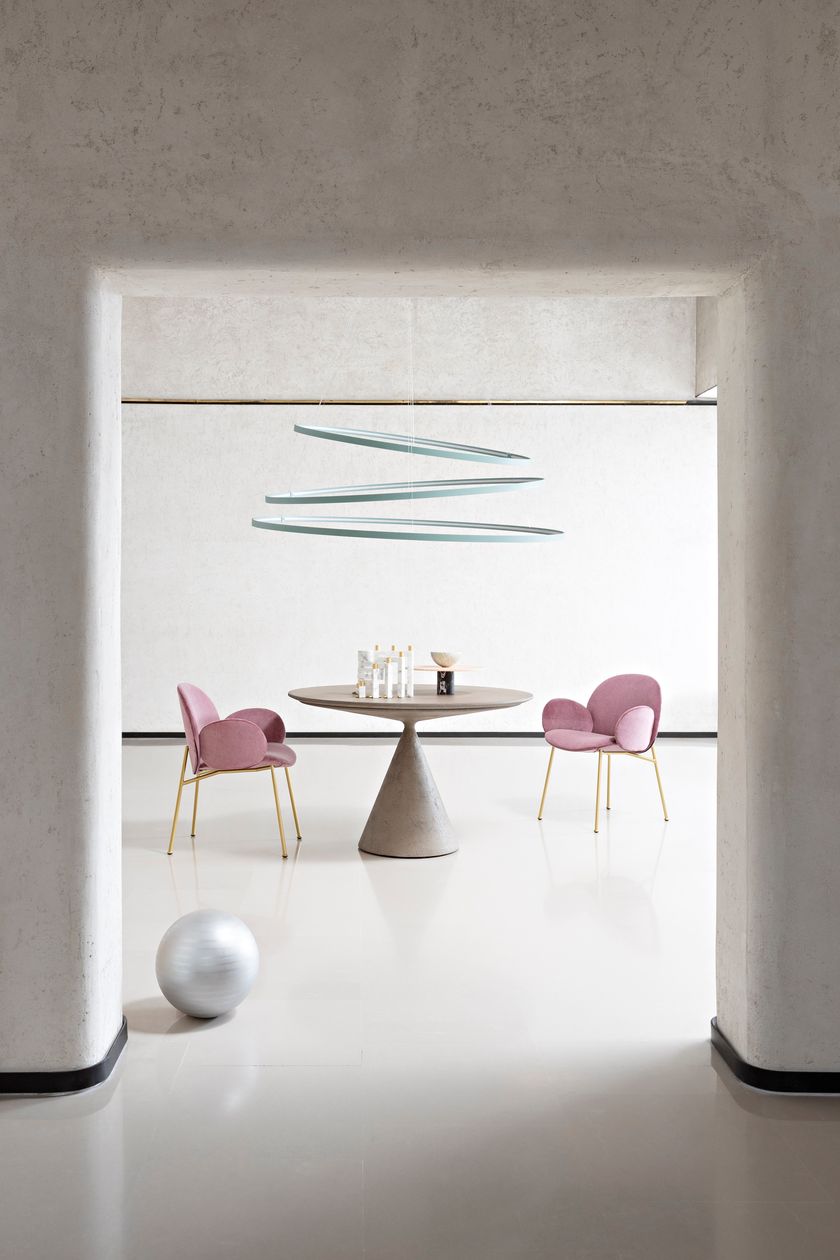 OLA | Chair with armrests Ola Collection By Saba Italia