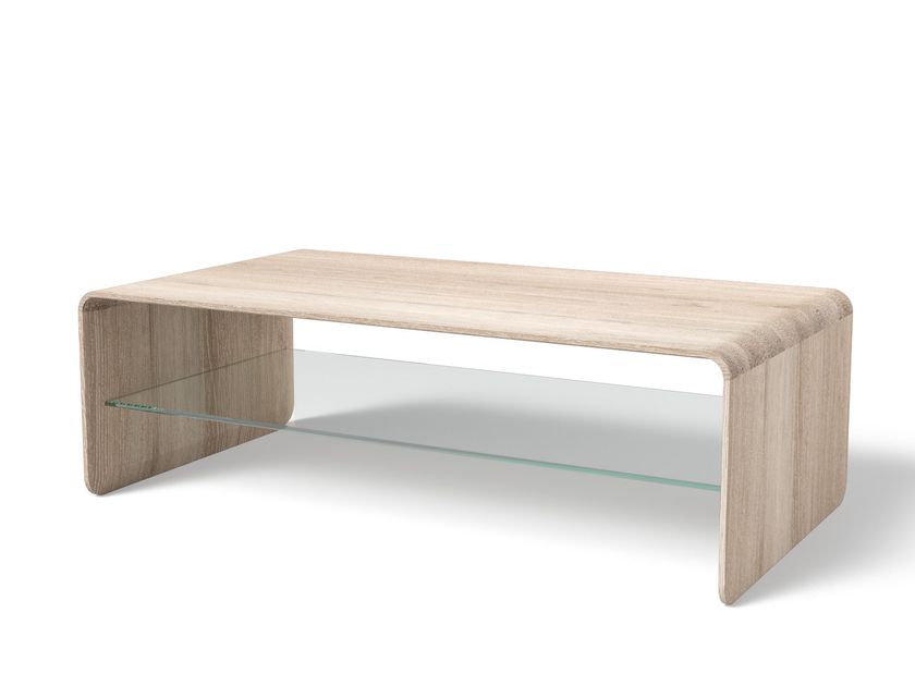 OLIA 120 | Coffee table with storage space Rectangular wooden coffee ...