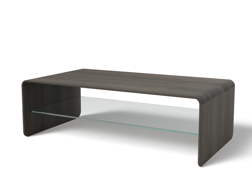 OLIA 120 | Coffee table with storage space Rectangular wooden coffee ...