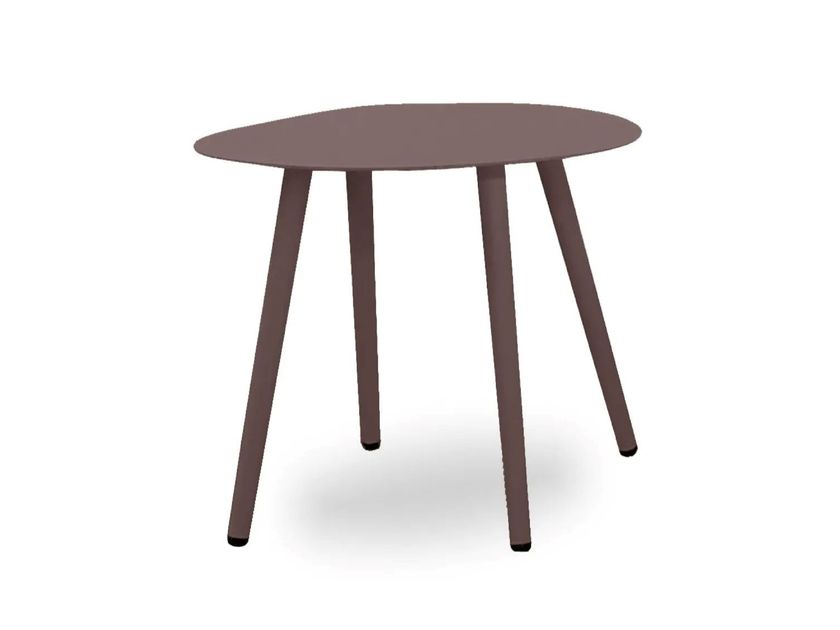 OLIVER Powder coated aluminium outdoor side table By Contral