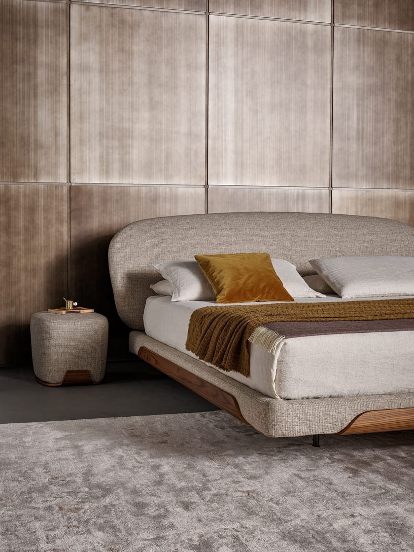 OLOS BED Upholstered fabric double bed By Bonaldo | design Mauro Lipparini