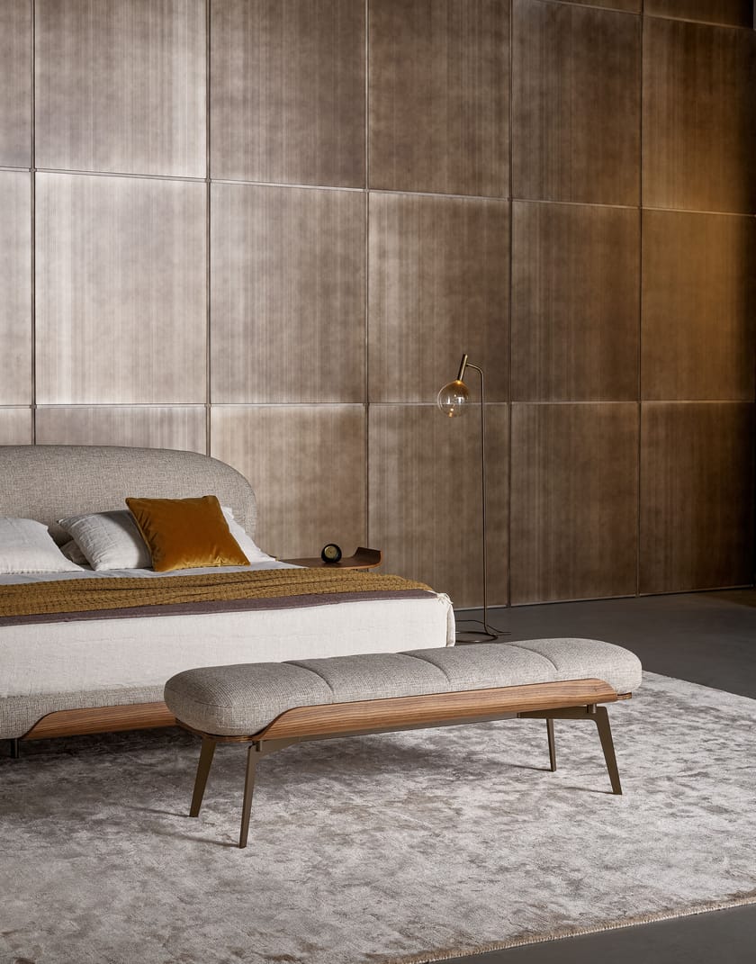 OLOS BENCH Upholstered fabric bench By Bonaldo | design Mauro Lipparini