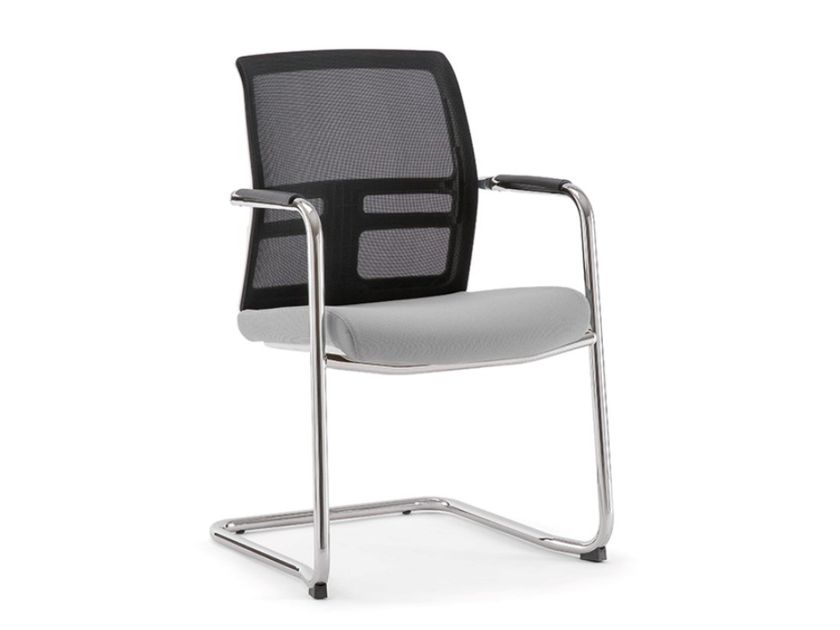 OMNIA WHITE 05 Silla cantilever con brazos By Nahu