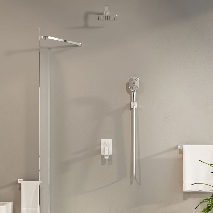 PARMA SYSPM16A Shower set with hand shower and overhead shower By OMNIRES