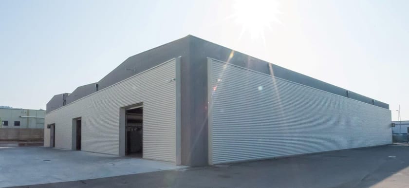 Sinusoidal sheet for wall clading OND-ALL 33 By Alubel