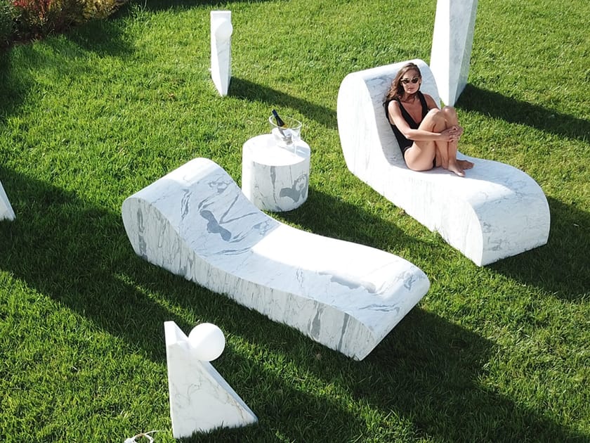 ONDA Marble Chaise longue By Dimarmo