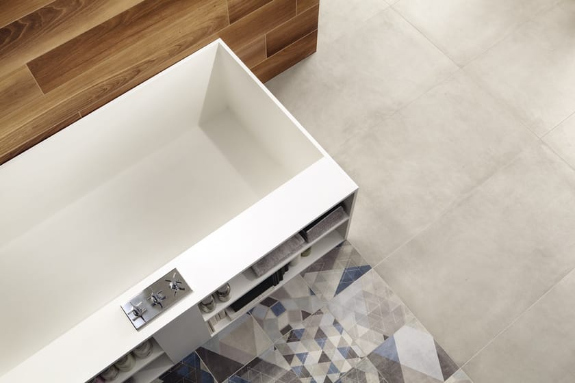 Porcelain stoneware wall/floor tiles with concrete effect ONE GESSO By ...