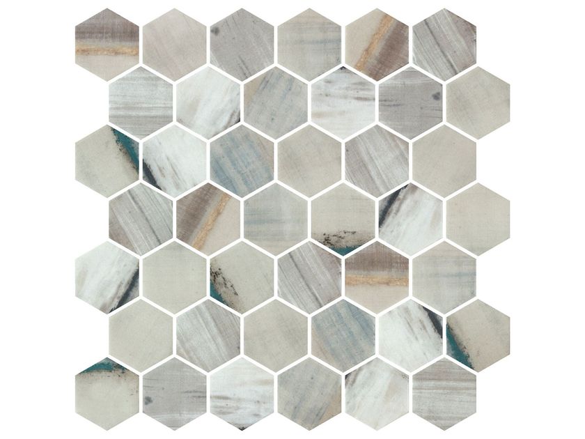 HEX XL CANVAS Indoor/outdoor glass mosaic By ONIX