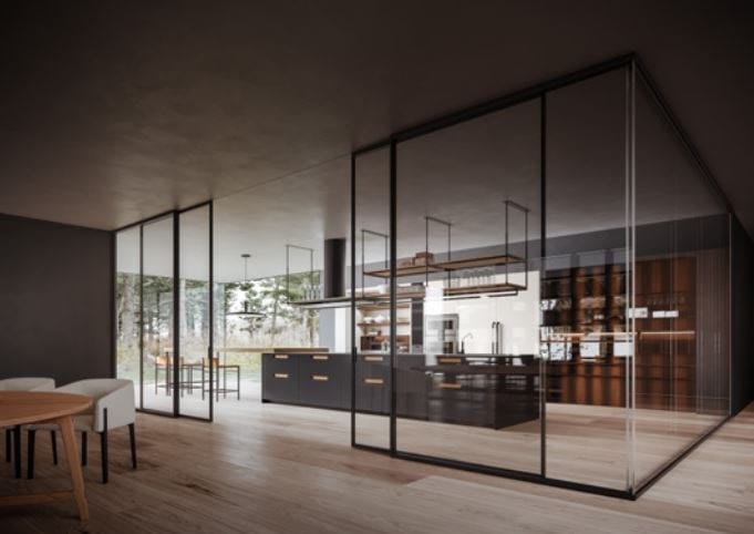 Glass patio door OPEN PROJECTS / RADIALITY Open Projects Collection By ...